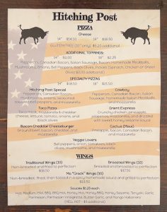 Hitching Post Saloon Menu (updated October 2025)